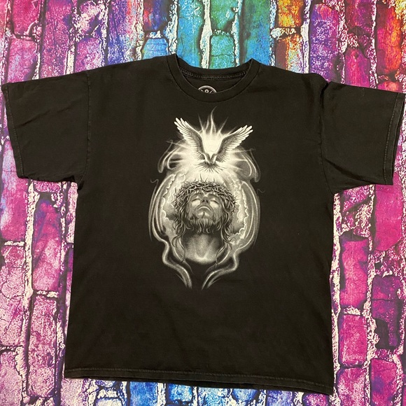Dom | Shirts | Dom Jesus Crown Of Thorns And Dove T Shirt Lord Savior ...